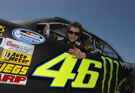 Rossi su Nascar ecco il video