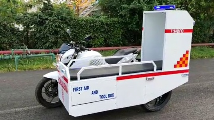 Coronavirus, ecco le moto-ambulanza di Hero MotoCorp