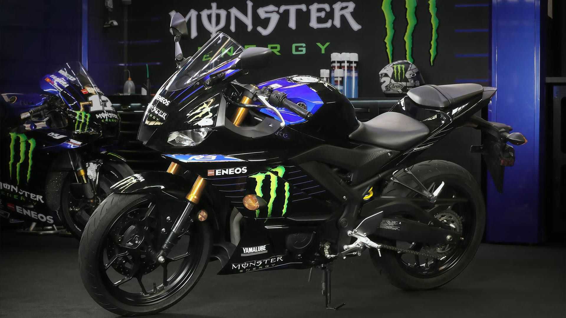Yamaha YZF-R3 Monster Energy MotoGP Edition, sognando Valentino