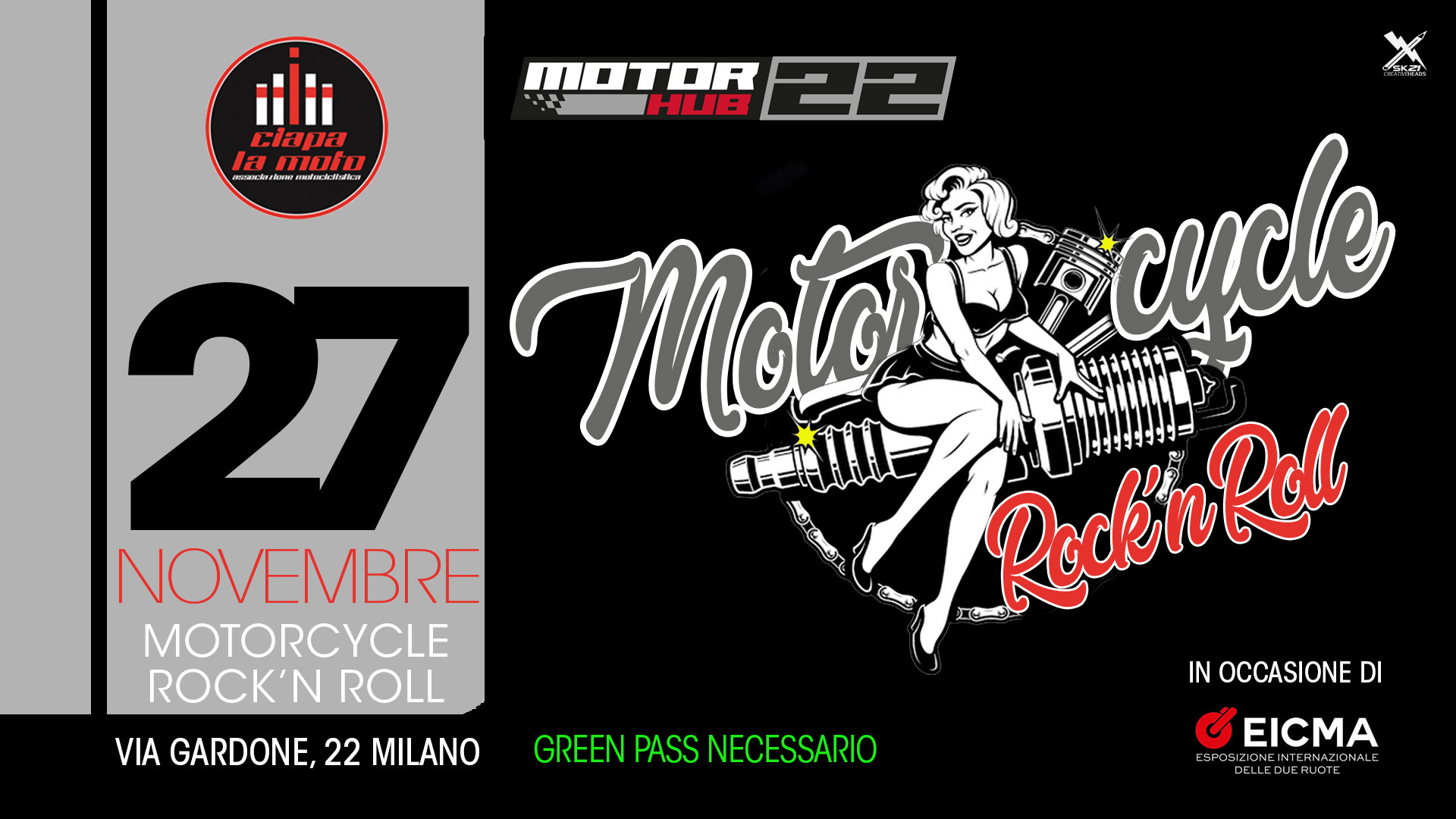 EICMA: Motorcycles & Rock’n Roll con Ciapa La Moto