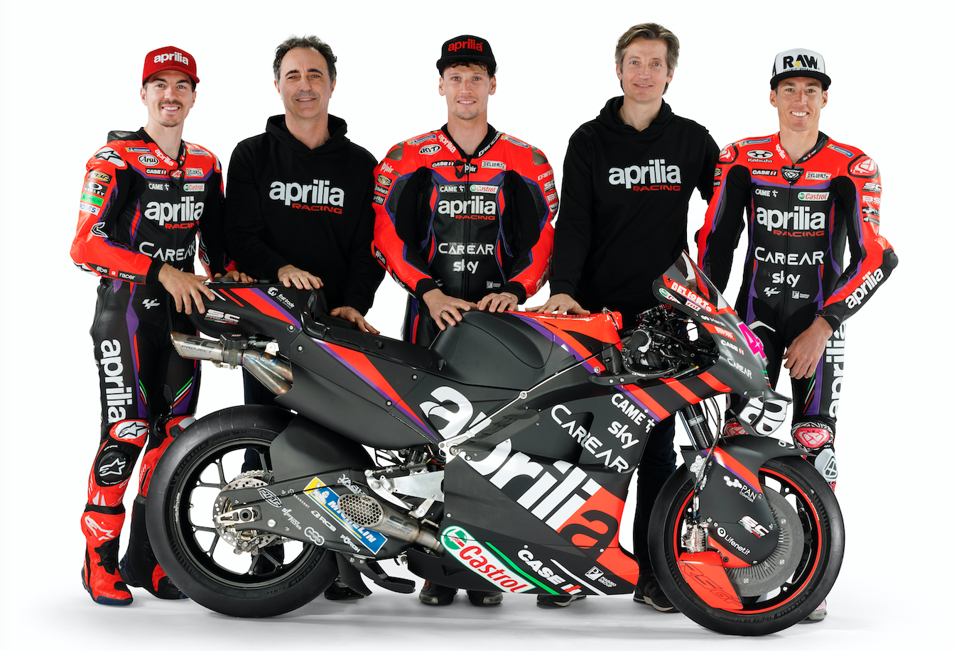 MotoGP, Aprilia in diretta la presentazione del team ufficiale